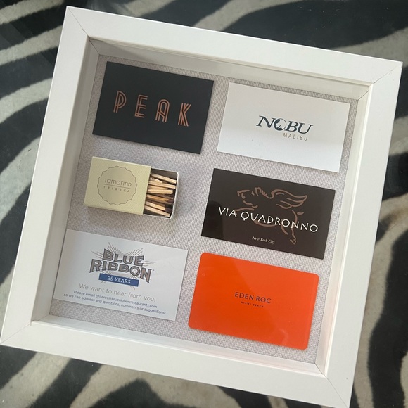Wall Decor | Nycla Iconic Restauranthotel Matchbox Business Card Frame ...
